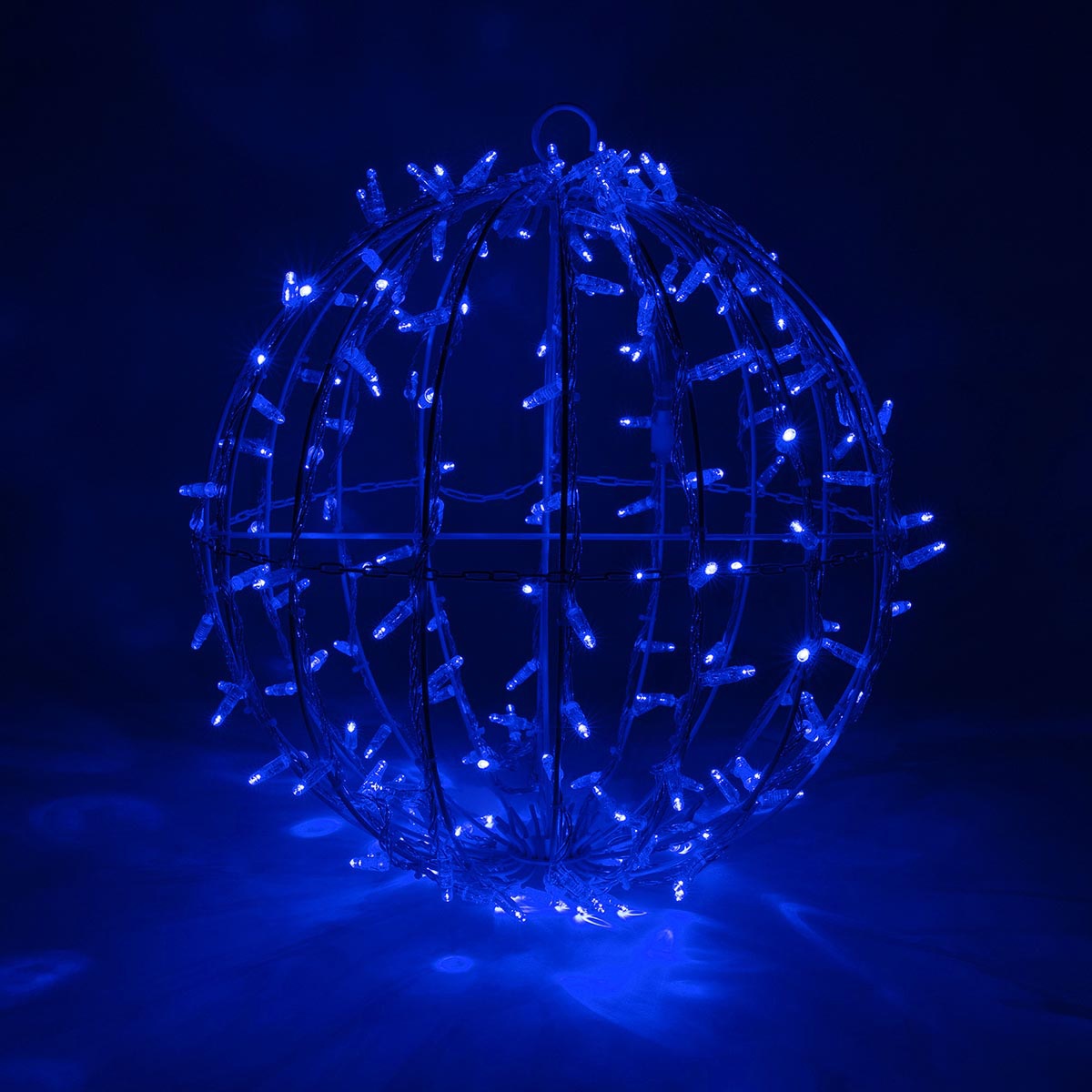 Blue LED, Commercial Mega Sphere Light Ball, Fold Flat - Wintergreen ...