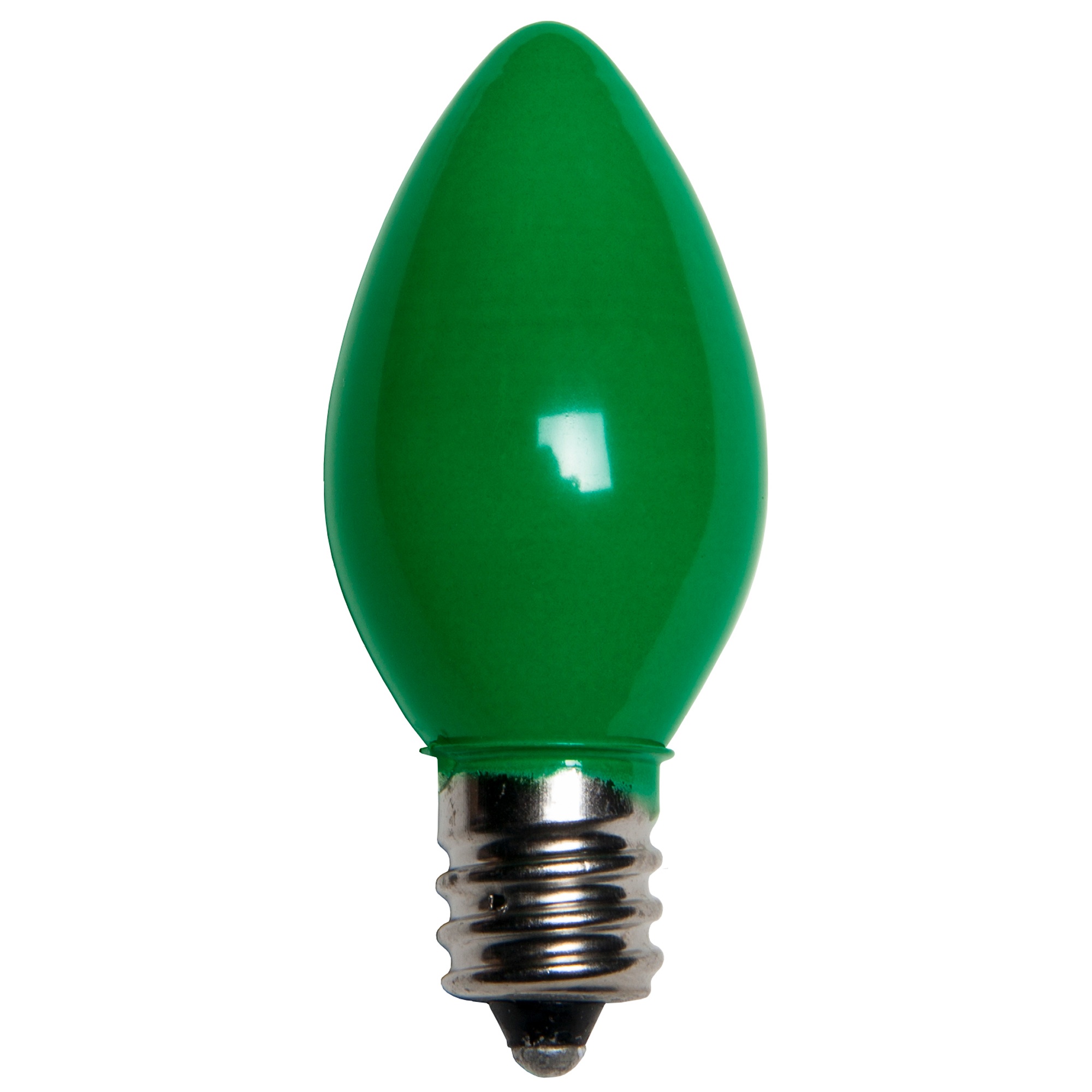 C7 Green Opaque Bulbs - Wintergreen Corporation