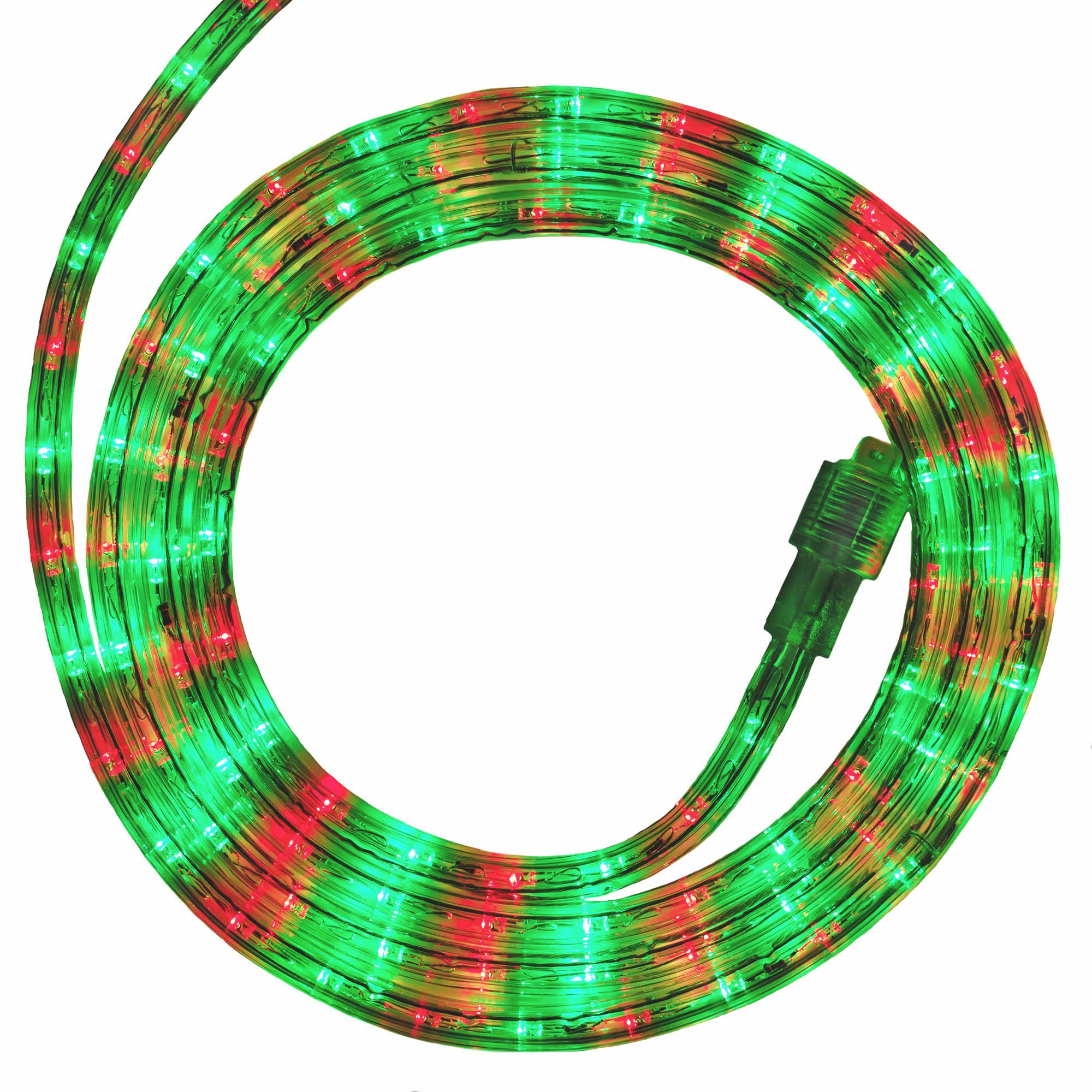 Green, Red LED Rope Light, 18 ft - Wintergreen Corporation