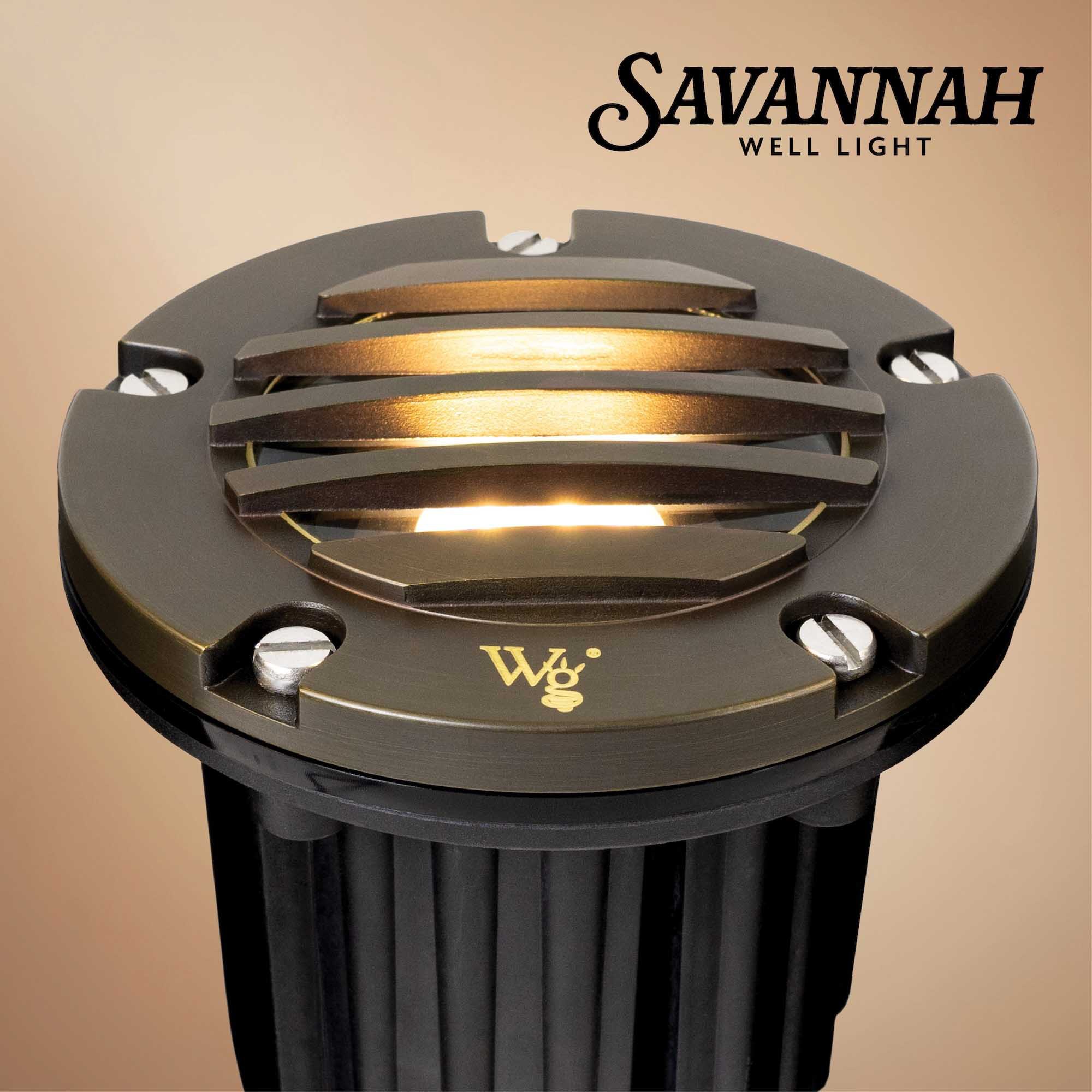 Savannah Low Voltage Landscape Lighting Well Light with Gravel Guard ...
