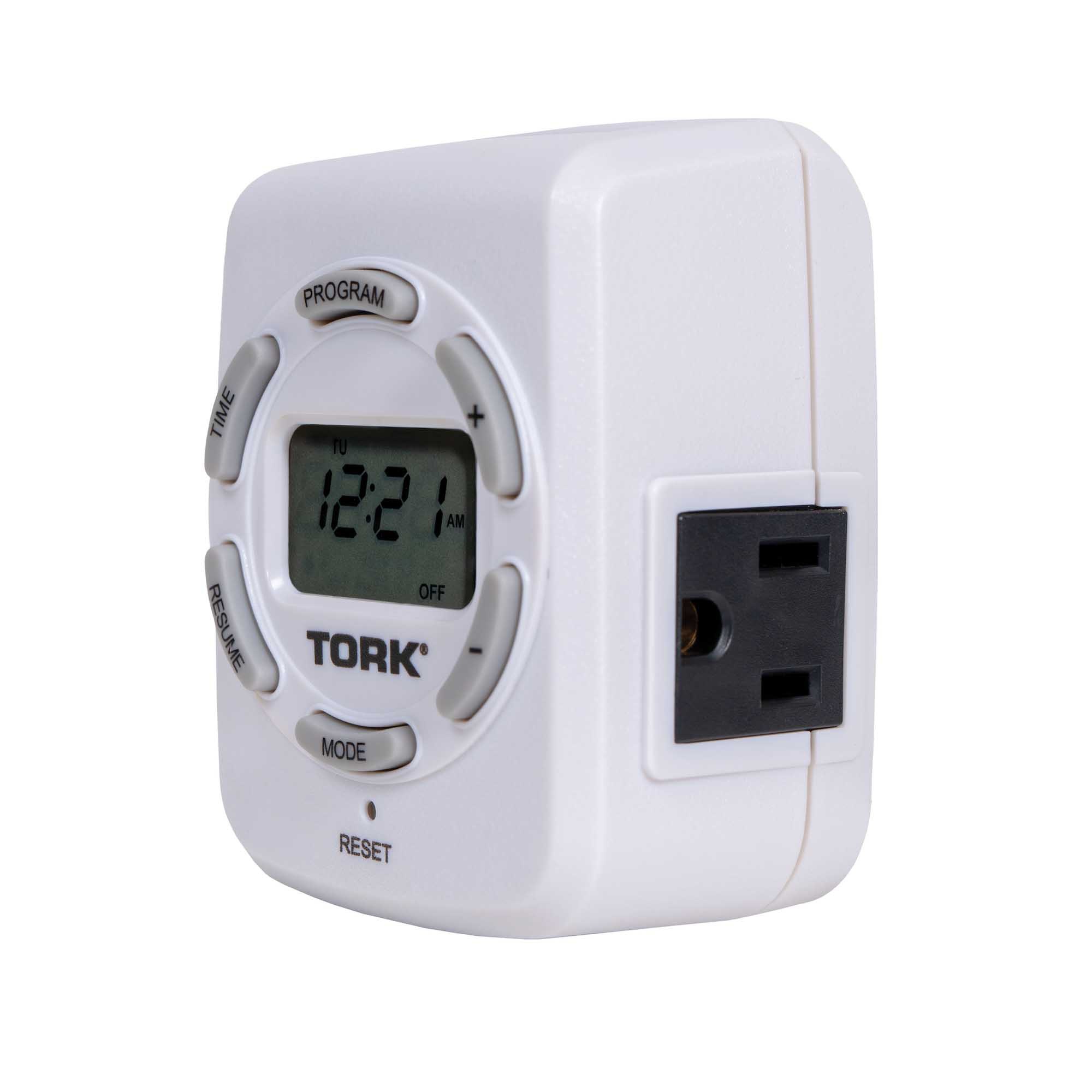 Heavy Duty Digital 7-Day Timer with 2 Grounded Outlets - Wintergreen ...