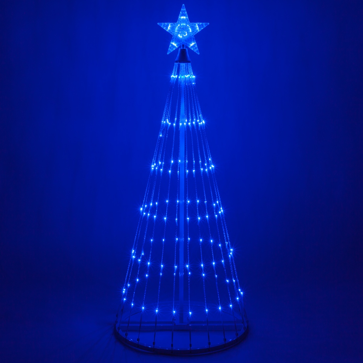 Blue LED Animated Outdoor Lightshow Tree - Wintergreen Corporation ...
