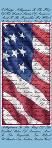Pledge of Allegiance Light Pole Banner - Wintergreen Corporation