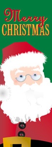 Santa Light Pole Banner - Wintergreen Corporation