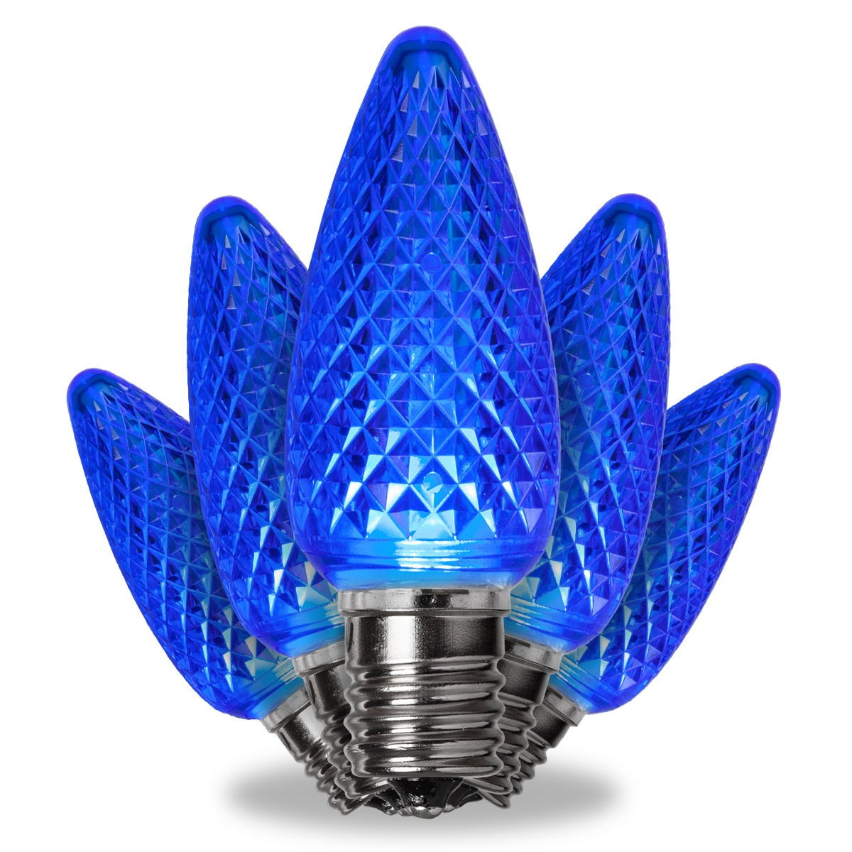 C9 120V Blue LED Replacement Bulbs - Wintergreen Corporation