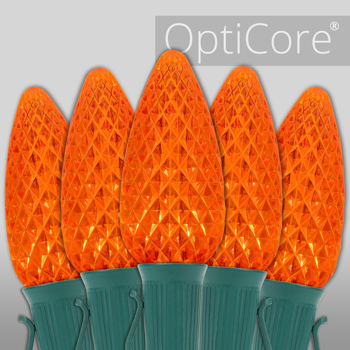 Lights - C9 Amber Opticore Commercial LED Christmas Lights ...