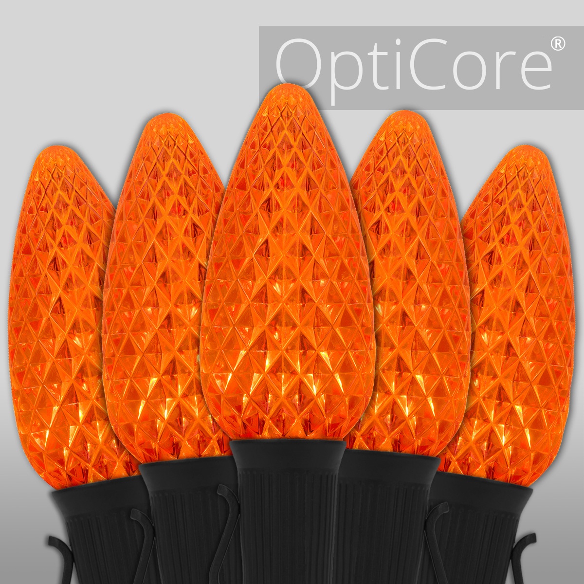 Halloween Lights - C9 Amber Opticore Commercial LED Halloween Lights ...