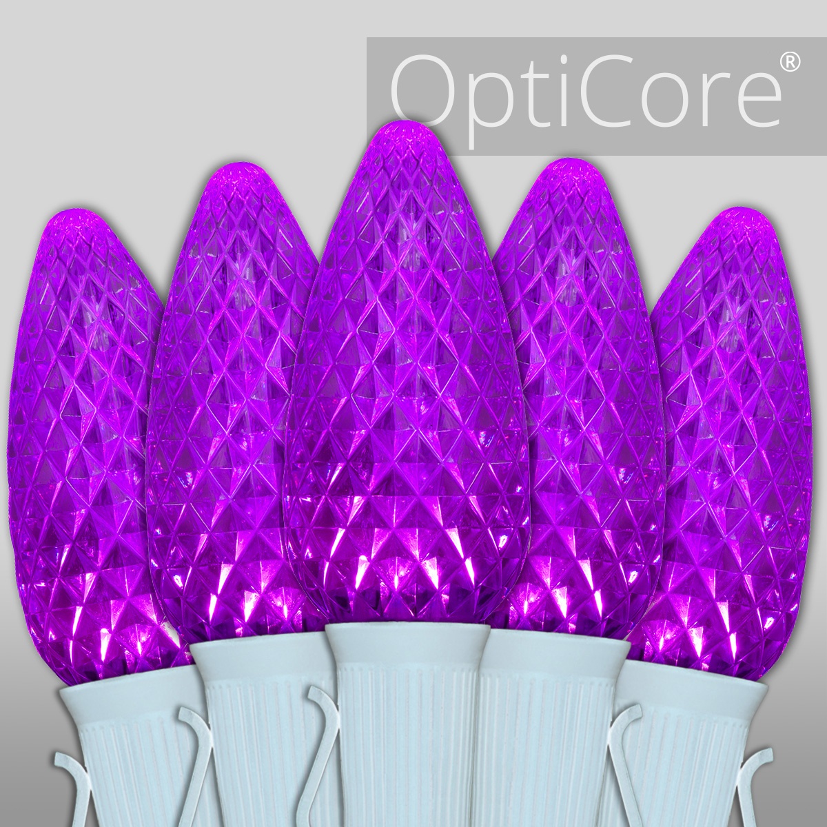 Christmas Lights - C9 Purple Opticore Commercial LED Christmas Lights ...