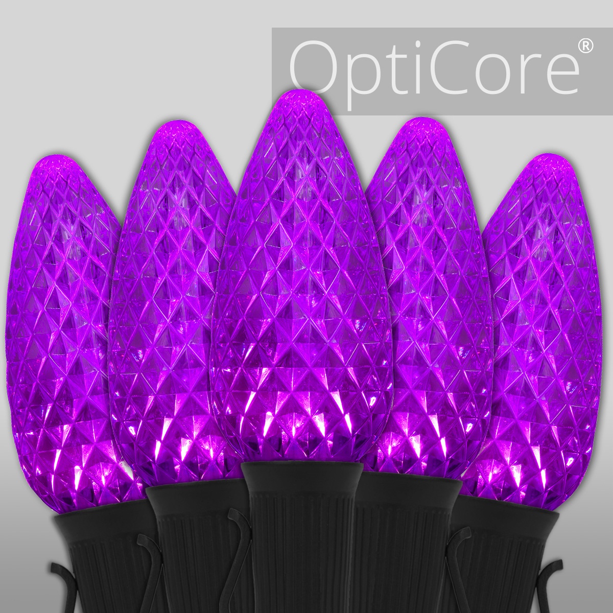 Halloween Lights - C9 Purple Opticore Commercial LED Halloween Lights ...