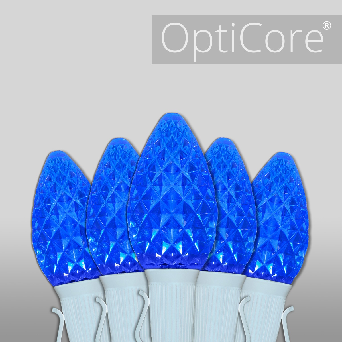 Christmas Lights - C7 Blue Opticore Commercial LED Christmas Lights ...