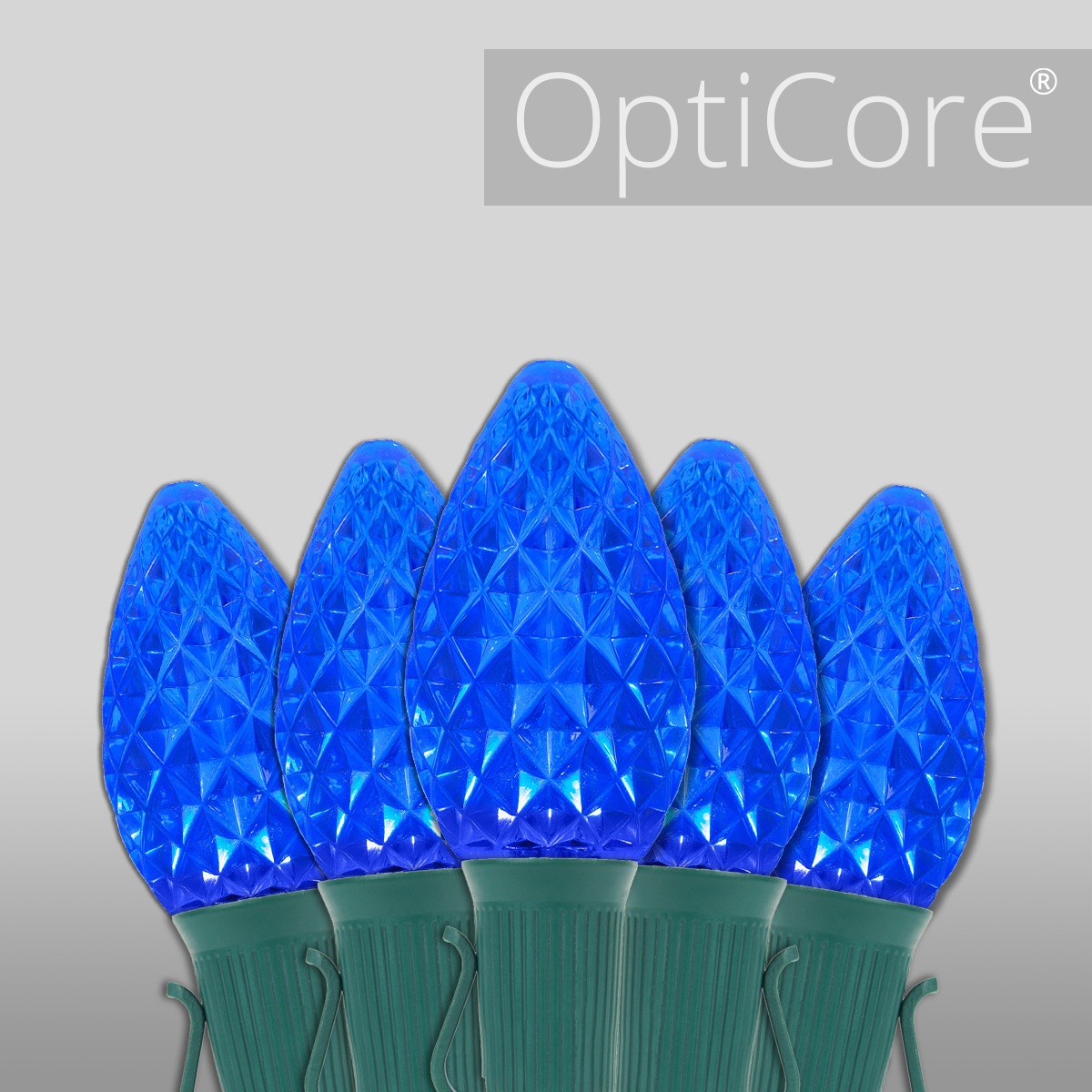 Christmas Lights C7 Blue Opticore Commercial Led Christmas Lights
