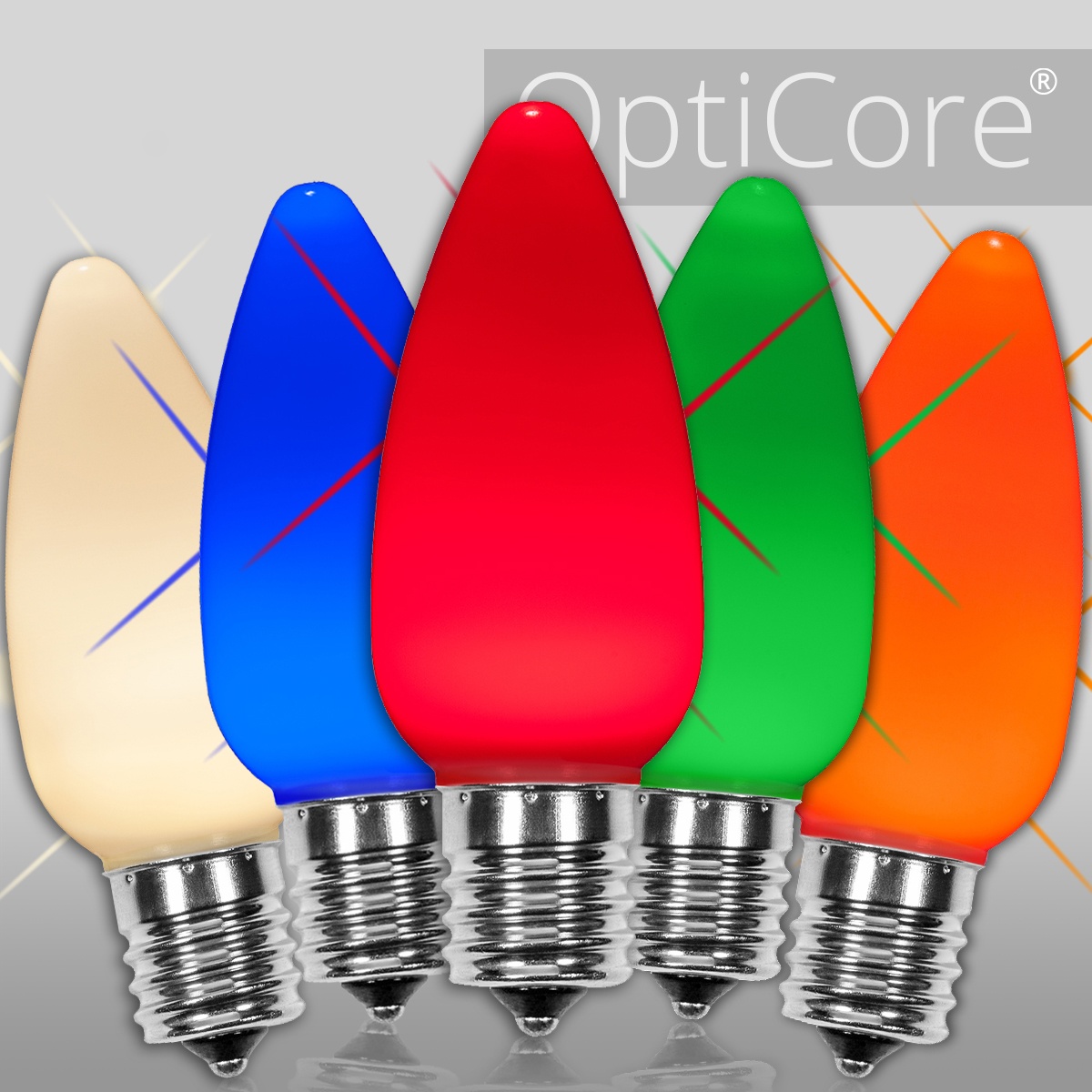 C9 120V Twinkle Multicolor LED Bulbs - Wintergreen Corporation