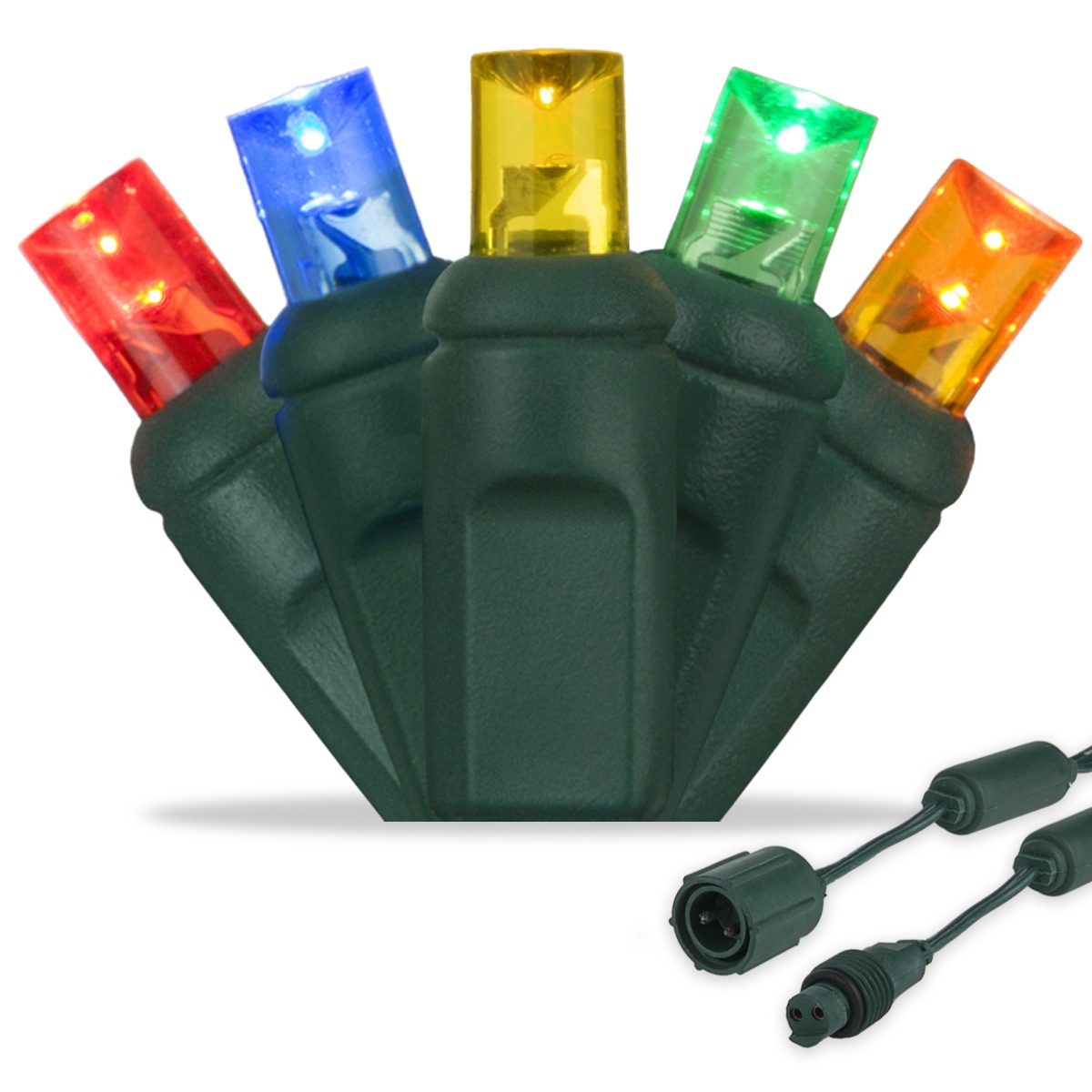 WeatherPRO TM Commercial 5mm Wide Angle Multi Color LED Christmas ...